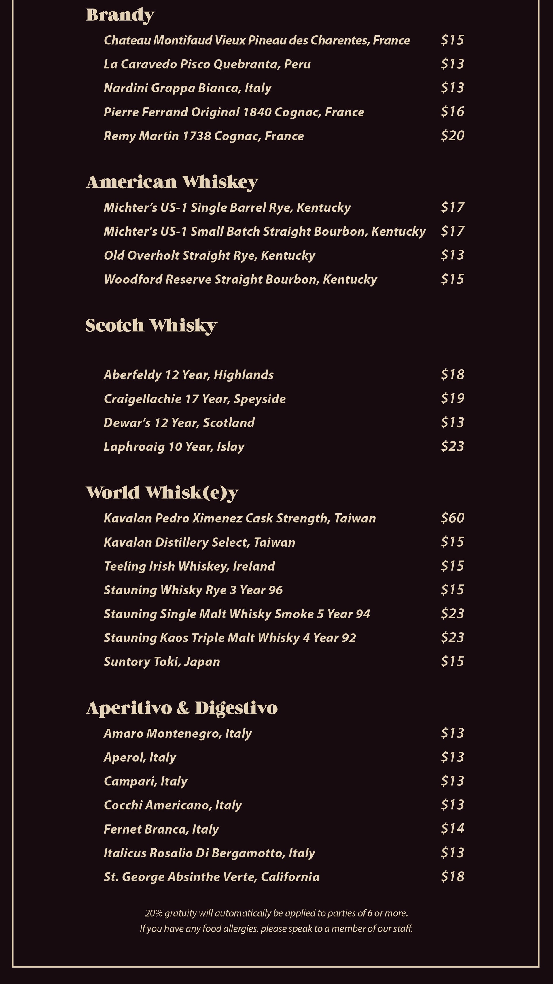 The Coop Menu – Double Chicken Please