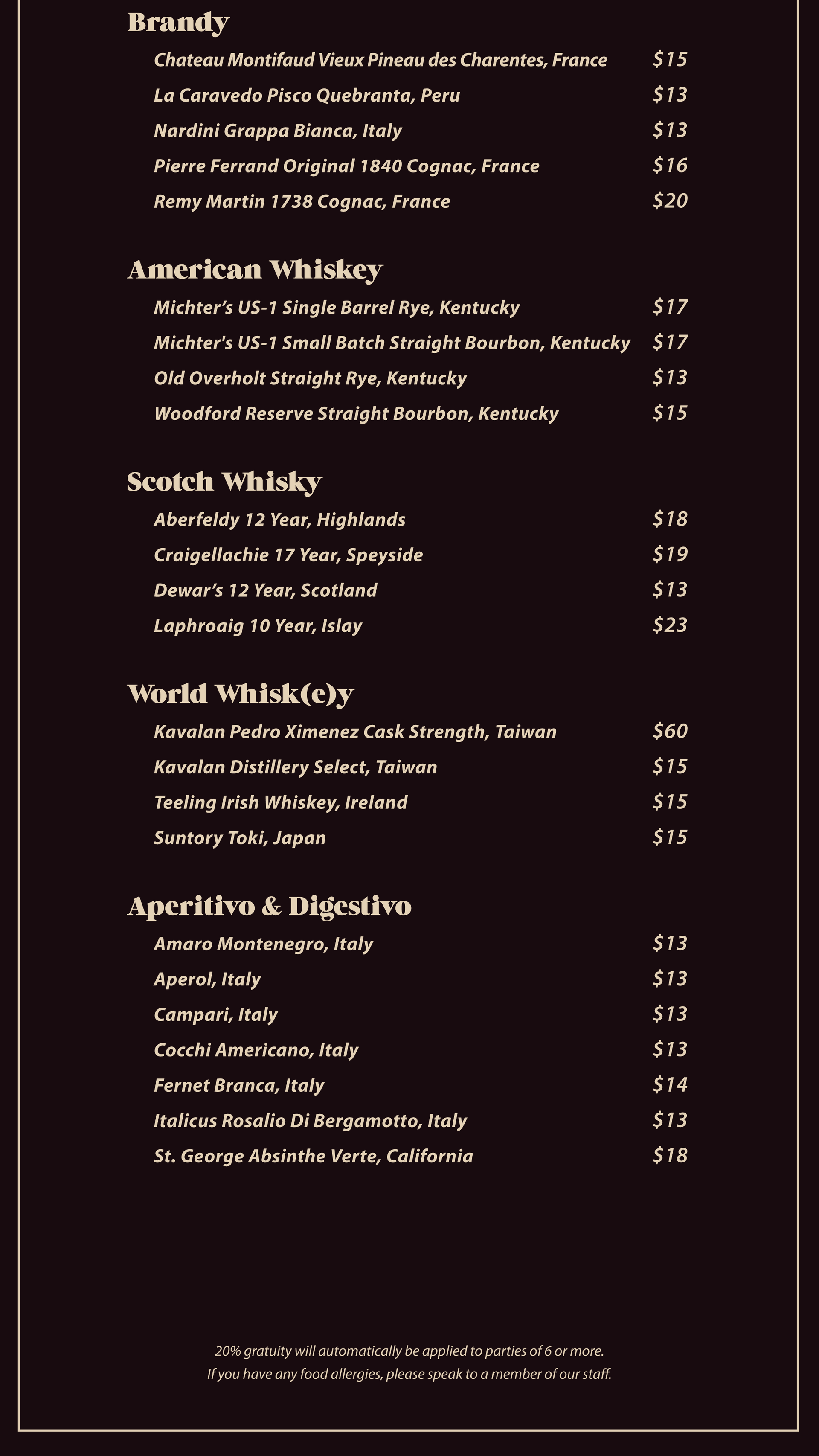 The Coop Menu – Double Chicken Please